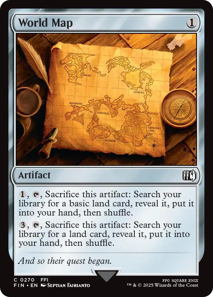 World Map [Foil] #270 Magic Final Fantasy – CHONKY COLLECTIBLES