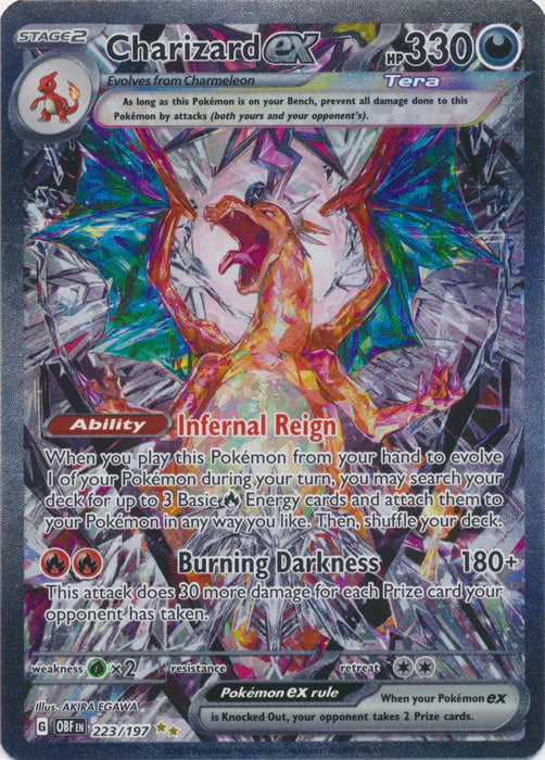 Charizard EX [Special Illustration Rare] #223/197 - Obsidian Flames ...